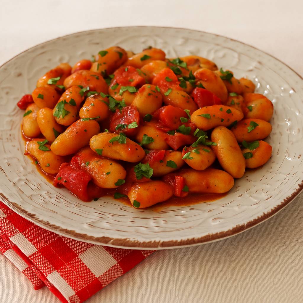 Greek Baked Giant Beans in Tomato Sauce – A Traditional Dish Full of ...